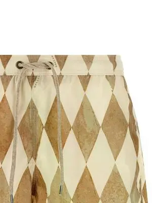 BALLANTYNE Diamond-pattern Swim Shorts
