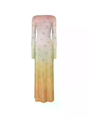 Missoni Embroidered Cover-up Maxi Dress - Orange