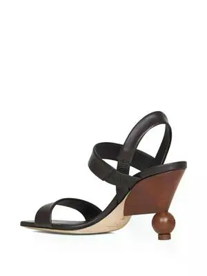 Max Mara Square-toe Heeled Sandals