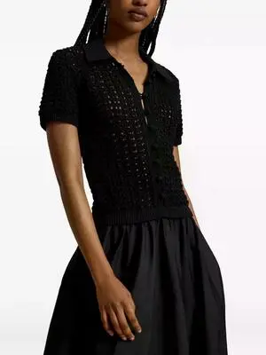 Polo Ralph Lauren Crocheted Bodice Cotton Dress