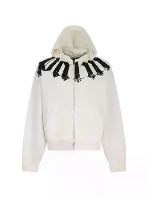 Palm Angels Logo-print Zip-up Hoodie