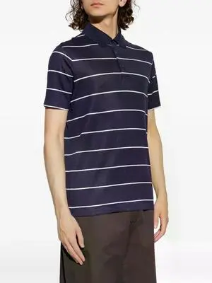 Paul & Shark Striped Short-sleeve Polo Shirt - Blue