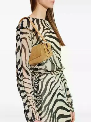 IRO PARIS Suede Logo-print Shoulder Bag - Brown