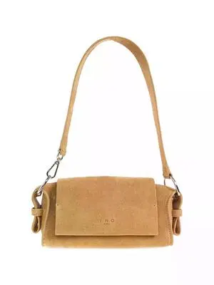 IRO PARIS Suede Logo-print Shoulder Bag - Brown