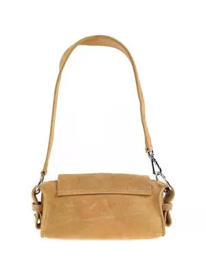 IRO PARIS Suede Logo-print Shoulder Bag - Brown