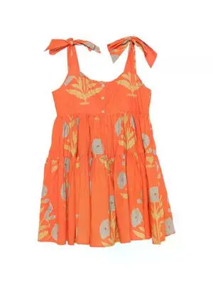 ELLEBLEU Eloise Floral Mini Dress - Orange