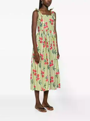 ELLEBLEU Olivia Striped Midi Dress