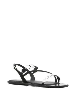 TAMARIS Embellished Flat Sandals - Black