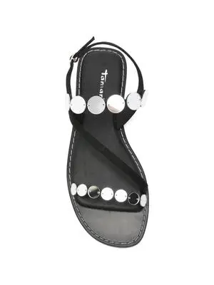 TAMARIS Embellished Flat Sandals - Black