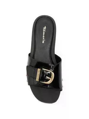 TAMARIS Buckle-detail Studded Sandals - Black