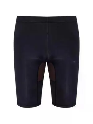 MAISON MARGIELA Logo-print Swim Shorts - Black