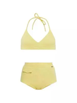 MAISON MARGIELA Textured Halterneck Bikini - Yellow