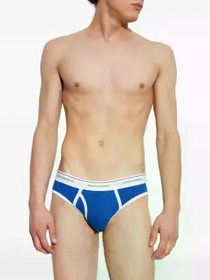 Dsquared2 Logo-waistband Contrast-trim Briefs - Blue
