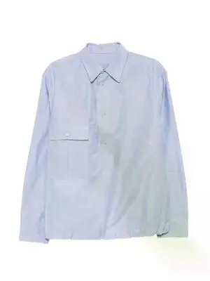 NINE:INTHE:MORNING Dexter Elasticated-hem Flap-pocket Shirt