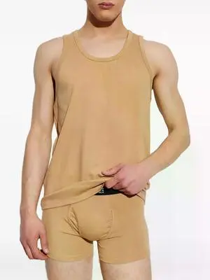 MAISON MARGIELA Logo Patch Tank Top - Neutrals