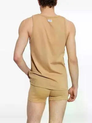 MAISON MARGIELA Logo Patch Tank Top - Neutrals