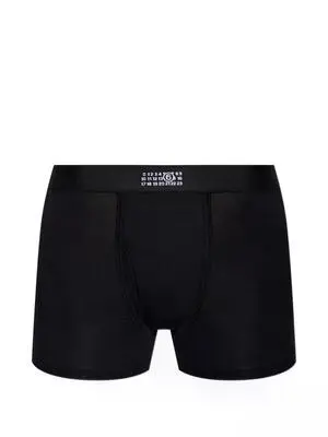 MAISON MARGIELA Logo-waistband Boxer Briefs - Black