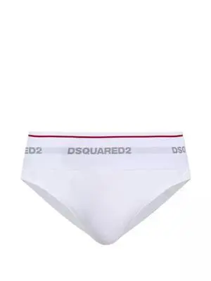 Dsquared2 Logo-waistband Briefs - White