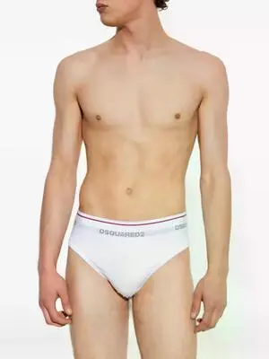 Dsquared2 Logo-waistband Briefs - White