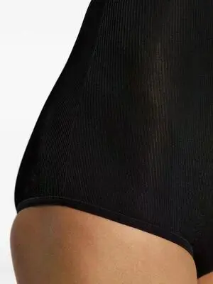MAISON MARGIELA Ribbed High-waisted Briefs - Black