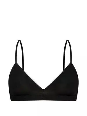 MAISON MARGIELA Ribbed Triangle Bra - Black