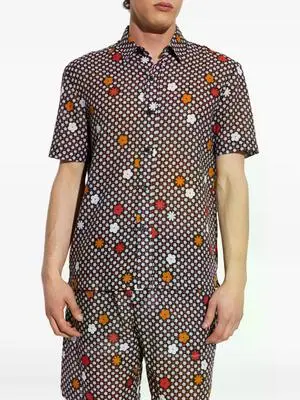 MAISON MARGIELA Floral-print Short-sleeve Shirt