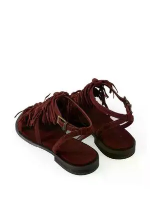 Ash Panic Flat Sandals - Red