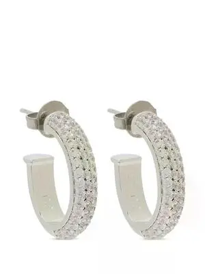 Guess Essenza Embellished Earrings - Silver