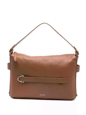 COCCINELLE Grainy Leather Shoulder Bag - Brown