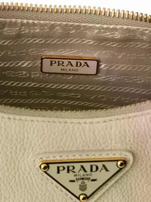 Prada Re-edition 2005 Nubuck And Saffiano Leather Mini Bag - Neutrals
