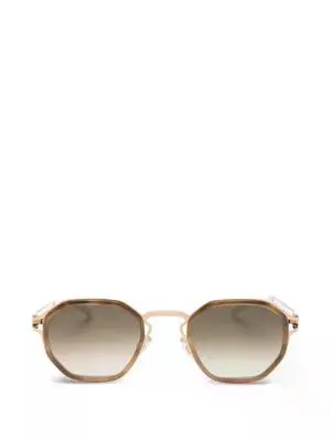 Mykita Gia Geometric-frame Sunglasses - Brown