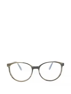 L.g.r Keren Round-frame Glasses - Brown