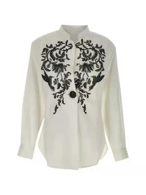 JACQUES WEI Floral Sequin Jacket - Neutrals