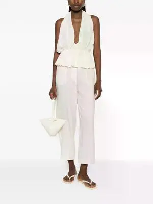 Peserico Elasticated Waist Trousers - Neutrals