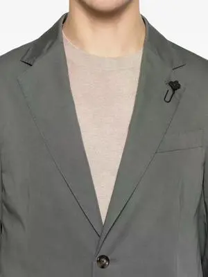 LARDINI Notch-lapel Single-breasted Blazer - Grey