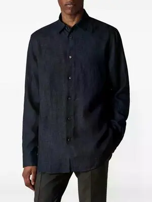Paul Smith Full-sleeve Linen Shirt - Blue