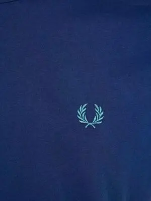 Fred Perry Laurel Wreath Embroidered T-shirt - Blue