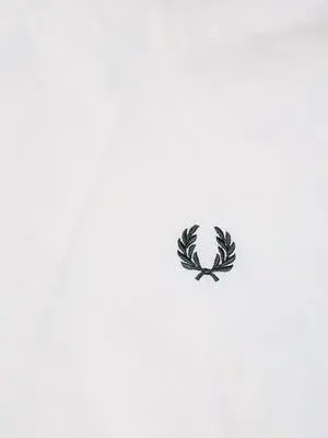 Fred Perry Embroidered Laurel Wreath T-shirt - Neutrals