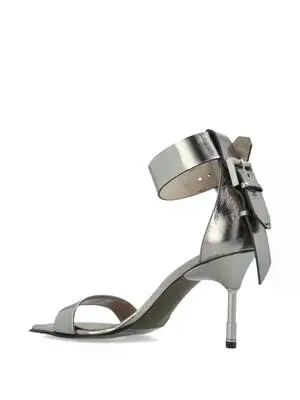 ALLSAINTS Noir Leather Sandals