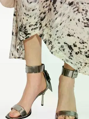 ALLSAINTS Noir Leather Sandals