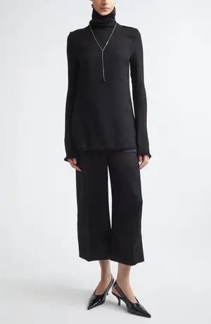 TOTEME Slim-fit Top With Frayed Edges