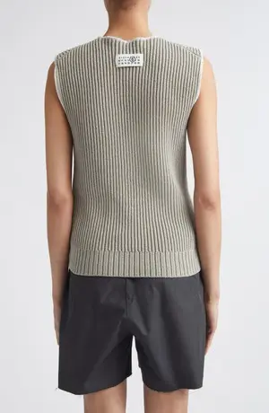 MAISON MARGIELA Deconstructed Sleeveless Sweater