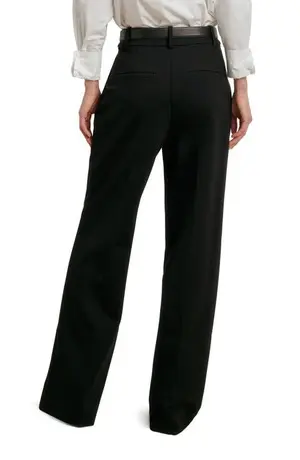 FAVORITE DAUGHTER Pleated Wide-leg Trousers