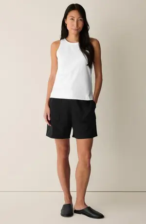 Eileen Fisher Slim Stretch Cotton Tank