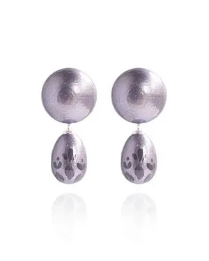 SAULE LABEL Calista Drop Earrings - Violet Ash