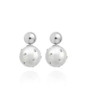 SAULE LABEL Lilou Jet Earrings - Frost