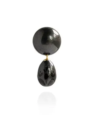 SAULE LABEL Calista Brooch Phantom Black