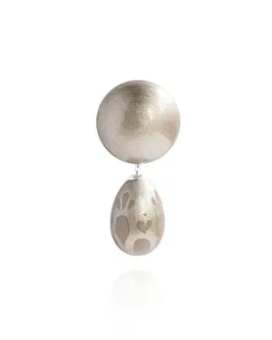 SAULE LABEL Calista Brooch Platinum Glow