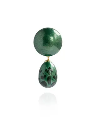 SAULE LABEL Calista Brooch - Temple Jade