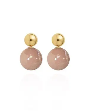SAULE LABEL Lilou Stud Earrings - Dune